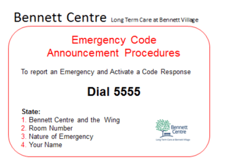 Emergency Codes Manual - Bennett Village